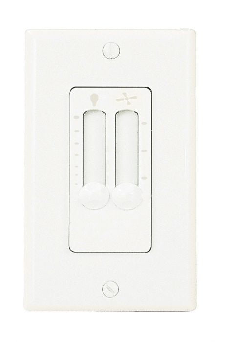 4 Speed Fan/Light Control Wall Control in White Finish | Maison&Co.