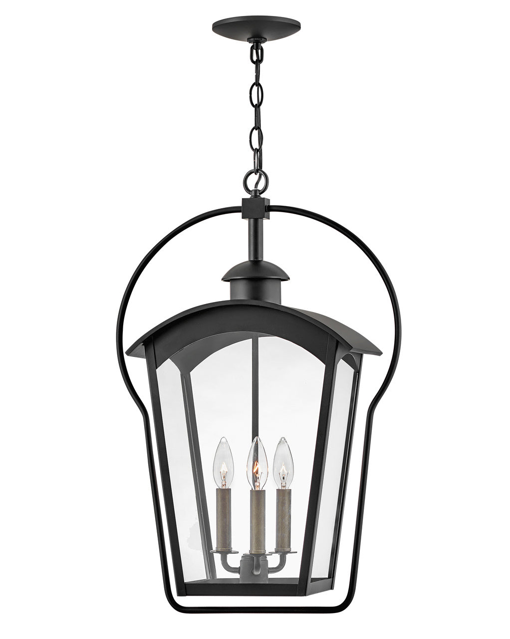 Yale LED Hanging Lantern in Black Finish | Maison&Co.