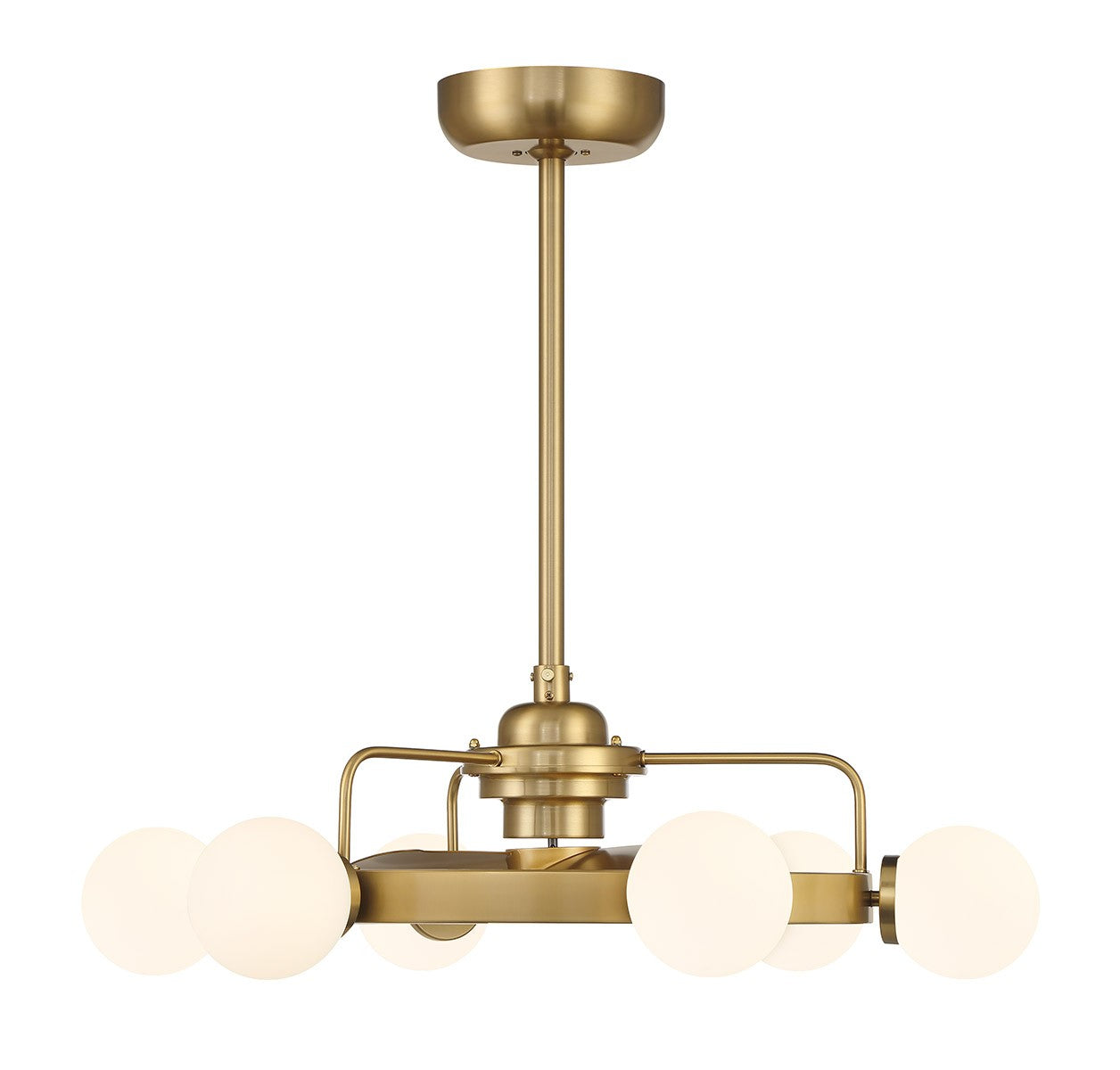 Gibson LED Fan D'Lier in Warm Brass in Multiple Finishes | Maison&Co.