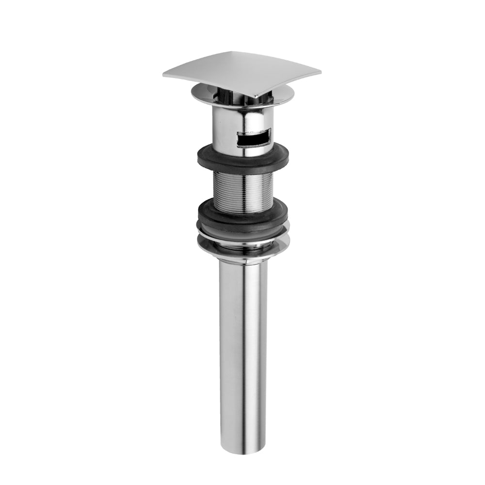 Stationary Square Lavatory Drain with Overflow in Multiple Finishes ...