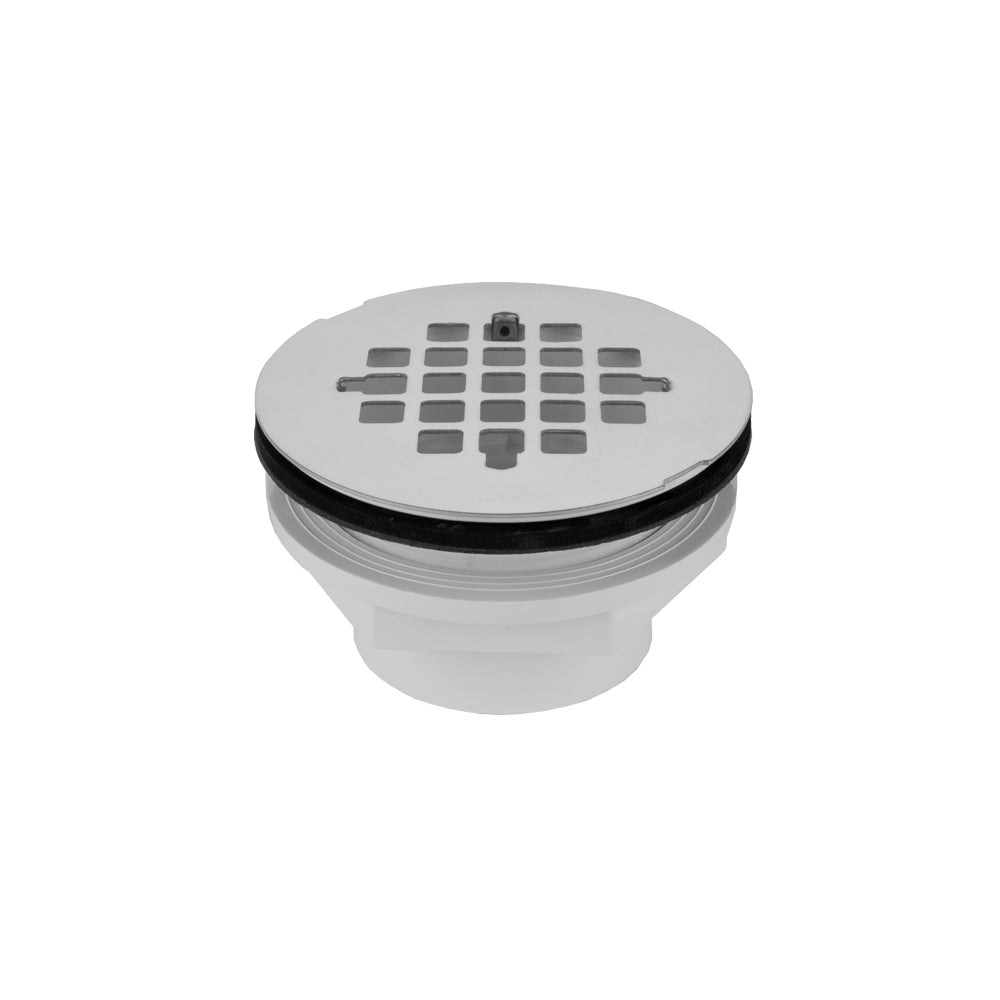 2" PVC Complete Shower Drain with Snap in Drain Plate (Glue) in ...