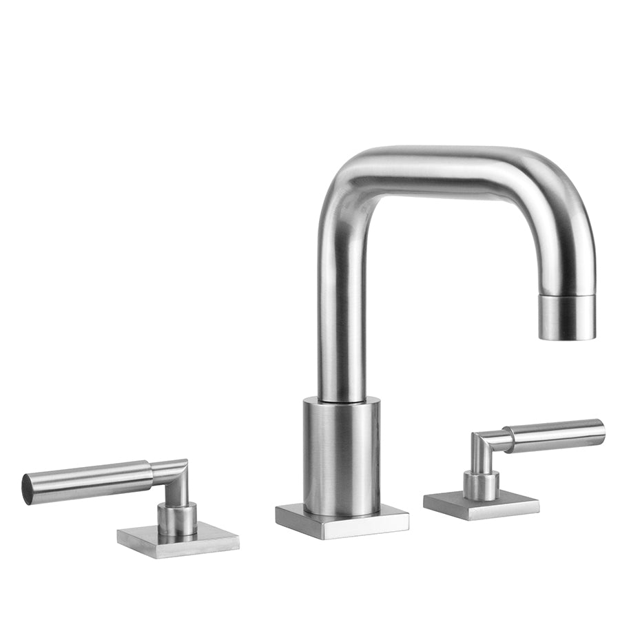 Contempo Downtown Roman Tub Set with Hub Base Lever Handles and Square ...