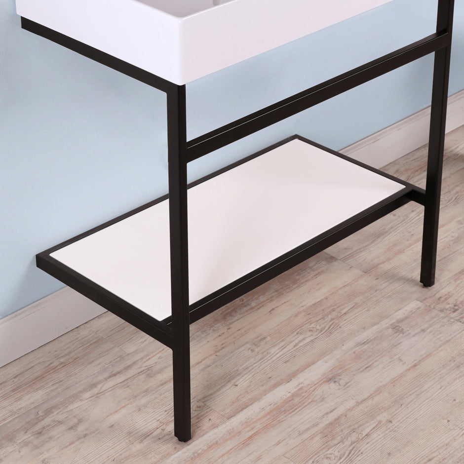 Optional solid surface shelf for metal console stand AQG-FR-29 , W: 29 ...