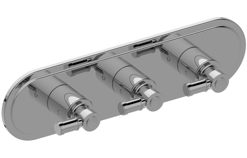 M-Series Transitional 3-Hole Trim Plate w/Bali Handles (Horizontal ...