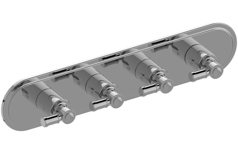 M-Series Transitional 4-Hole Trim Plate w/Bali Handles (Horizontal ...