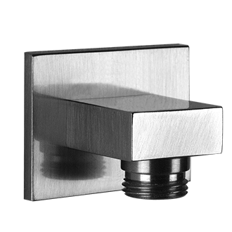 Gessi - Rettangolo - Wall elbow with backplate in Multiple Finishes - 26669
